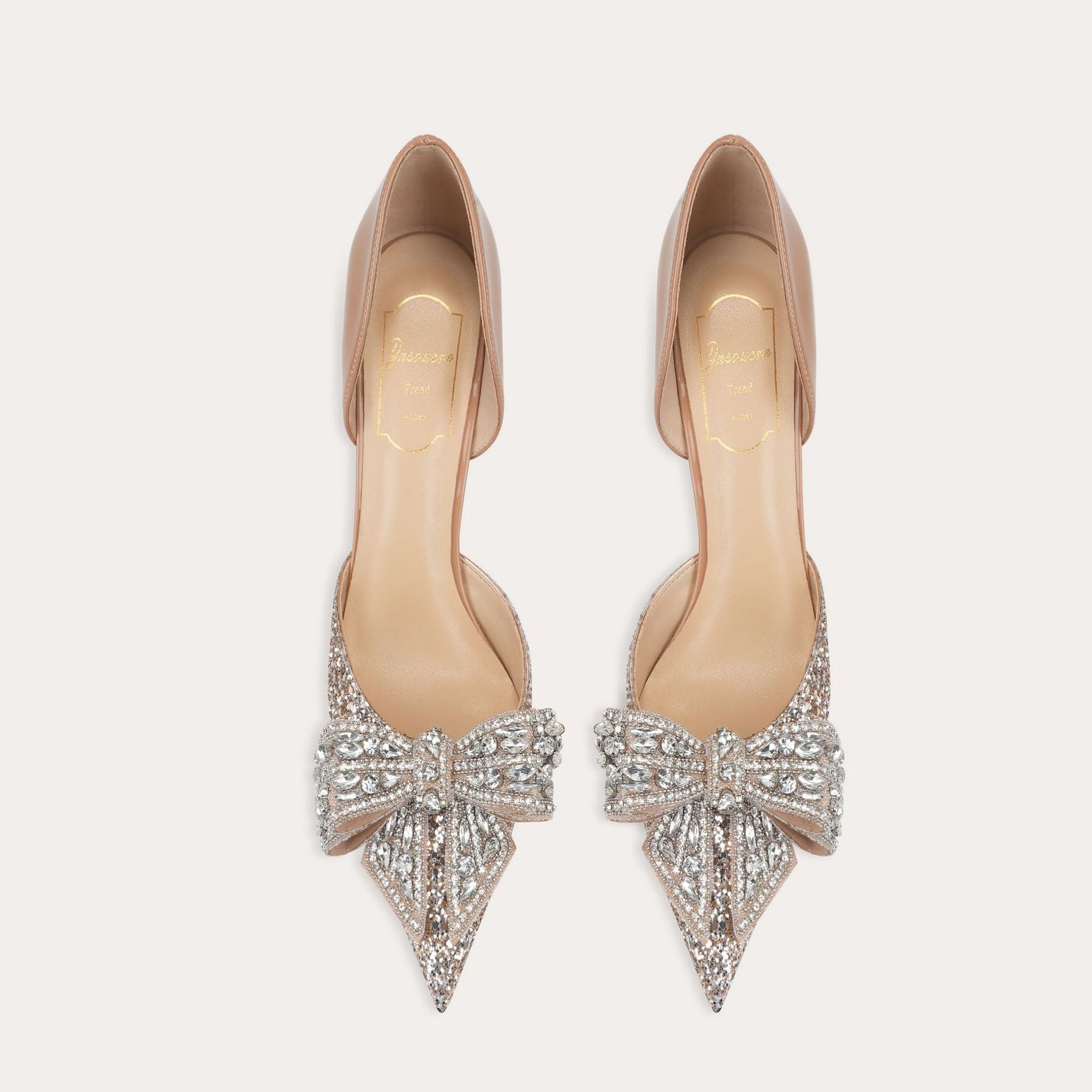 Stunning High Heels with Diamonds Wedding Shoes