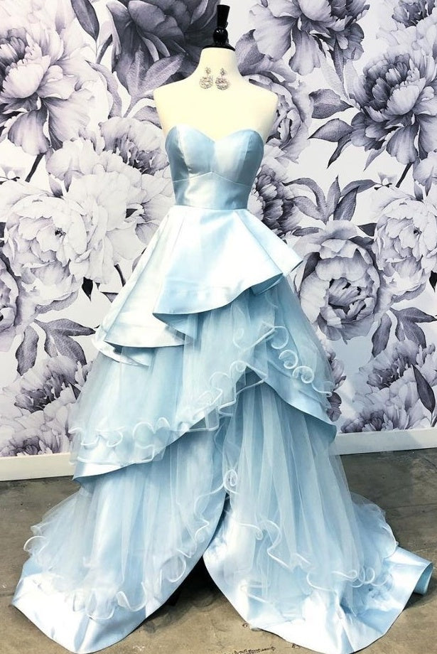 Charming Sweetheart Long Modest Princess Prom Dresses Quinceanera Dres ...