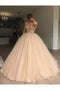 Sparkly Spaghetti Strap Beaded Ball Gown Prom Dress, Long Tulle ...